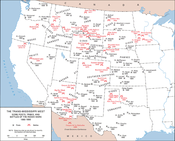 The Native American Wars of the 1800's in The West timeline | Timetoast ...