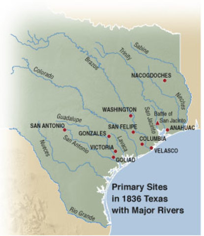 ADAMS-TEXAS HISTORY timeline | Timetoast timelines