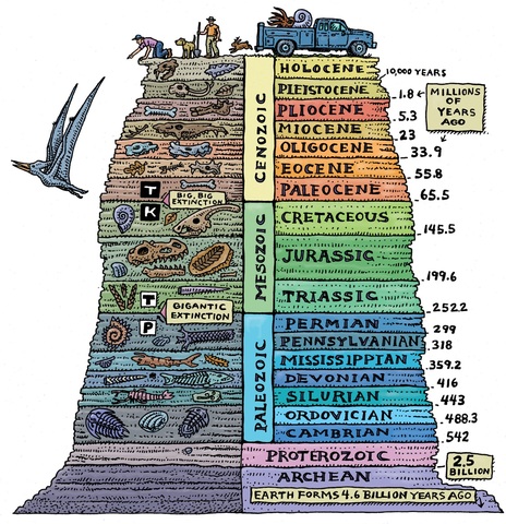 the geologic column timeline | Timetoast timelines