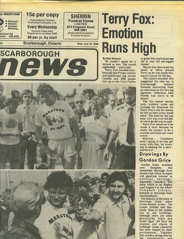 Henry~ Terry Fox Timeline | Timetoast timelines