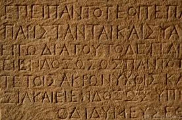 historia de l'escriptura timeline | Timetoast timelines