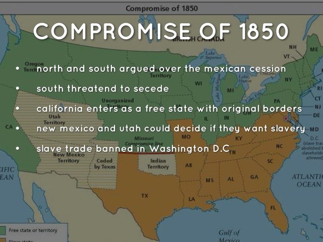 Road to civil war timeline | Timetoast timelines