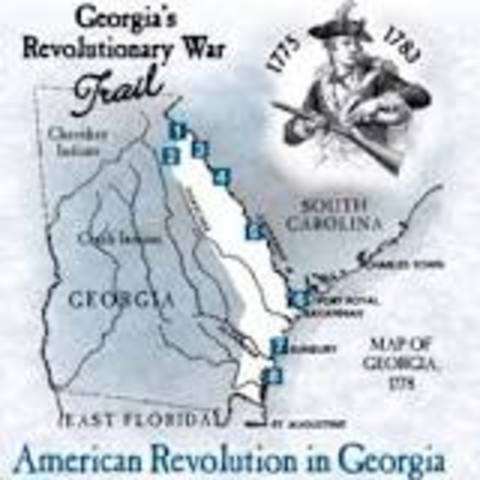 Thirteen Colonies Georgia Location