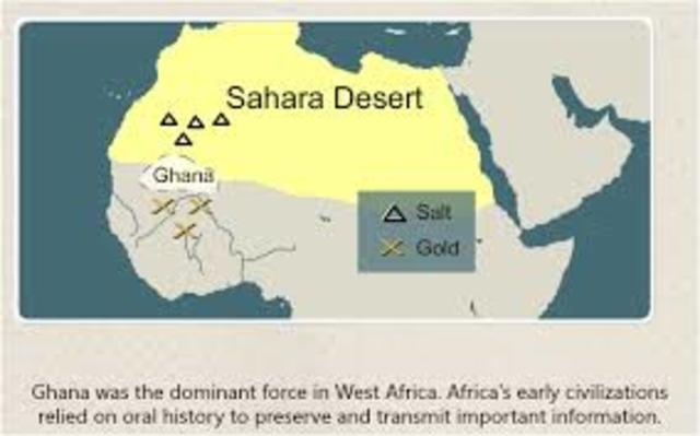 Ancient Ghana Empire timeline | Timetoast timelines