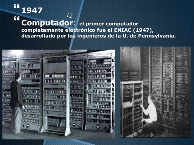 Evolución de los computadores timeline | Timetoast timelines