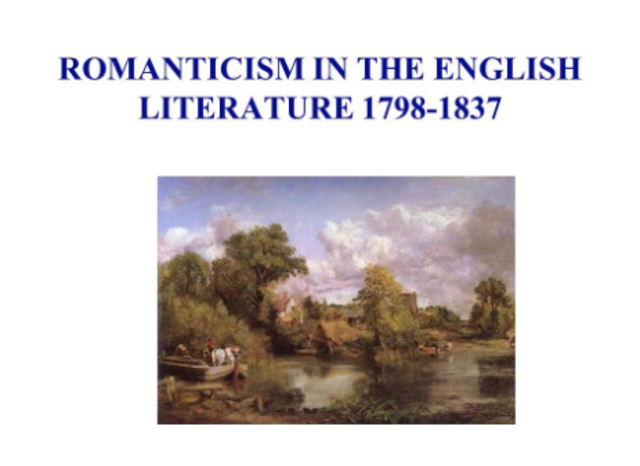 Unit 1: Task 2 - English Literature timeline | Timetoast timelines