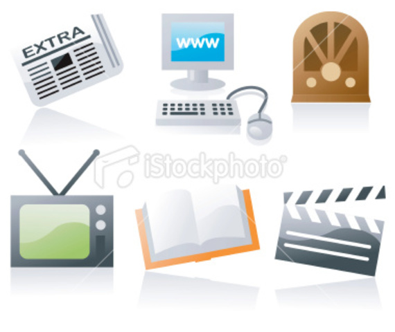 The innovation of Mass media timeline | Timetoast timelines