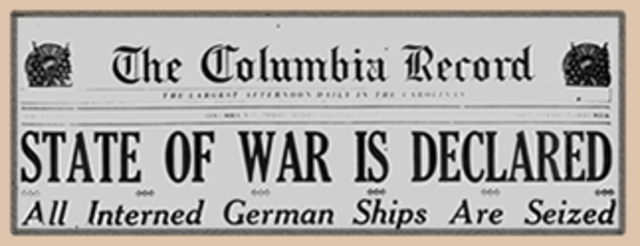 USA in WWI timeline | Timetoast timelines