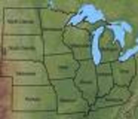 History of the Midwest and Great Plains timeline | Timetoast timelines