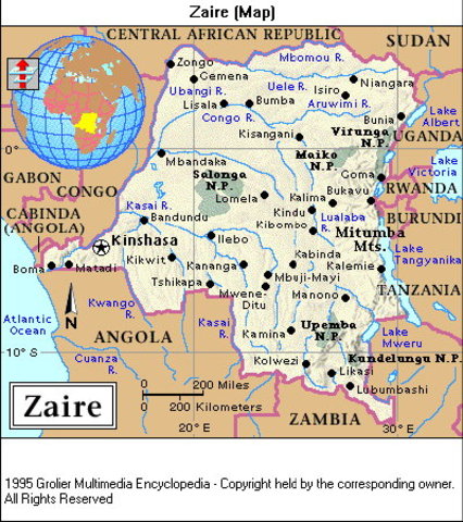 Democratic Republic of Congo timeline | Timetoast timelines