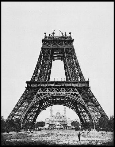 Etapas de la construccion de la torre eiffel timeline | Timetoast timelines