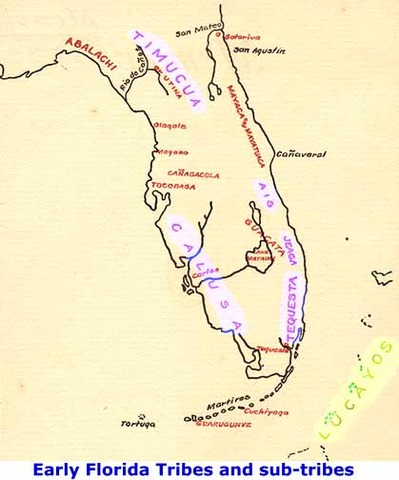 Florida Indian Tribes Map
