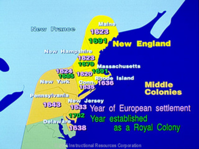 Colonial America Ideals, 1600-1755 timeline | Timetoast timelines