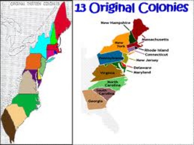 10 Events that Happened to Different Colonies timeline | Timetoast ...