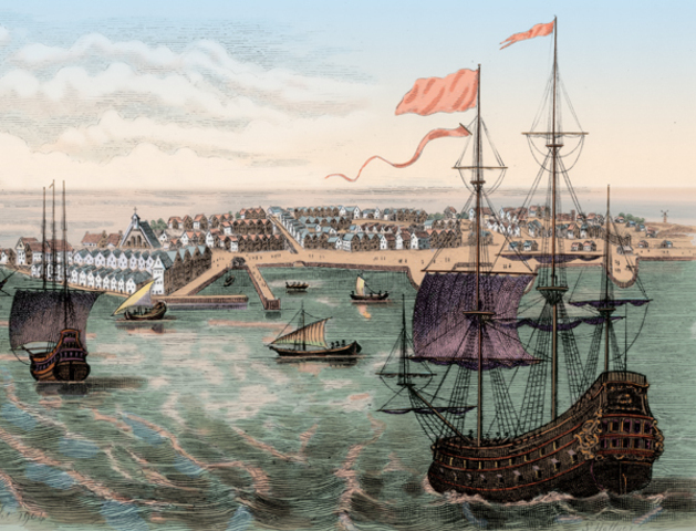 Settlement of the 13 English Colonies timeline | Timetoast timelines