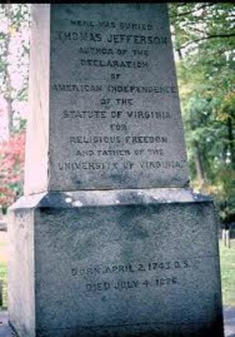 Thomas Jefferson timeline | Timetoast timelines