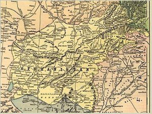 Changing borders of Afghanistan 1808-1893 timeline | Timetoast timelines