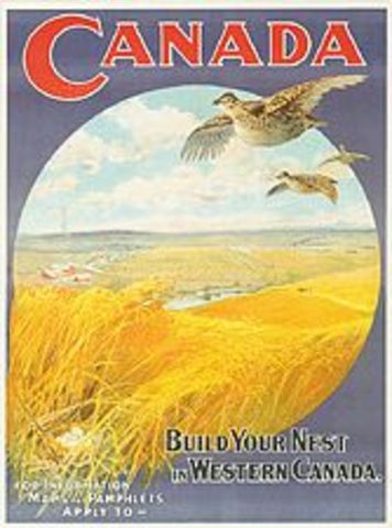 Canadian Immigration in 1900's timeline | Timetoast timelines