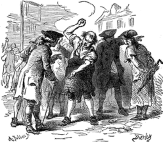 Patriots vs The Red Coats timeline | Timetoast timelines
