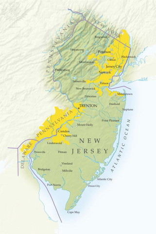 New Jersey State history timeline | Timetoast timelines