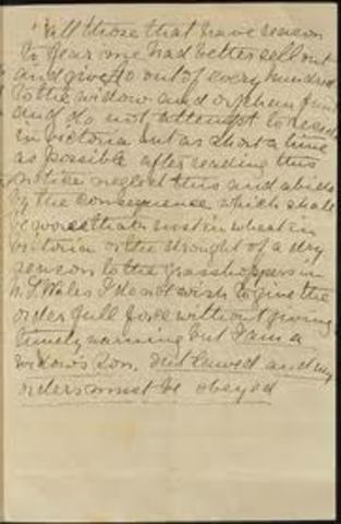 Ned Kelly's life as a bushranger timeline | Timetoast timelines