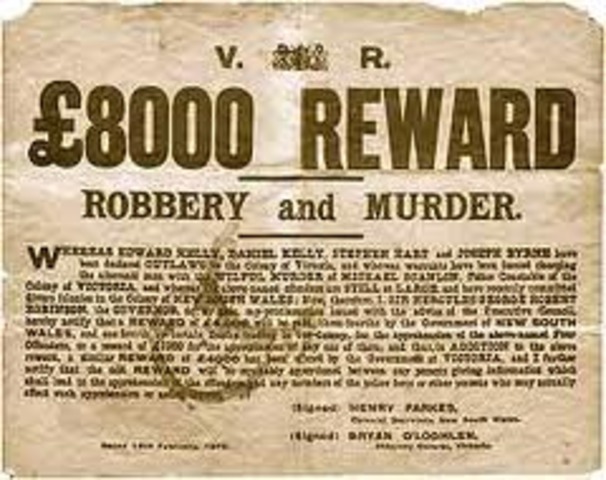 ned kelly timeline | Timetoast timelines