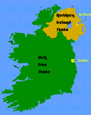 Timeline of Ireland 1914 to1924 | Timetoast timelines