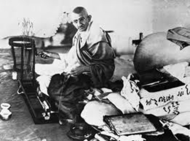 Mohandas Gandhi timeline | Timetoast timelines