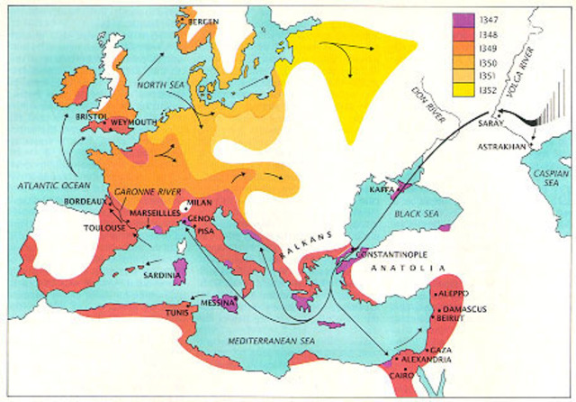 THE BLACK DEATH IN ITALY timeline | Timetoast timelines