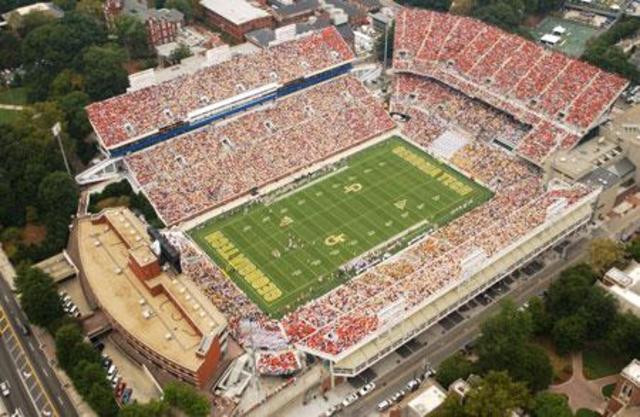 Bobby Dodd Stadium at Historic Grant Field through the years timeline ...