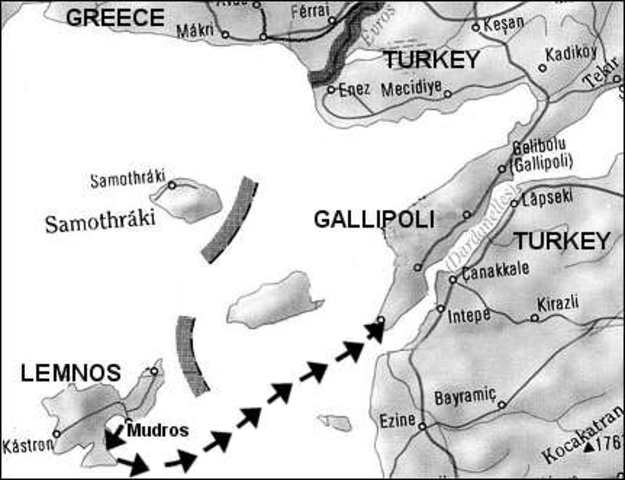 Australia's Gallipoli Campaign timeline | Timetoast timelines