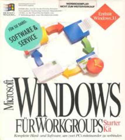 Windows For Workgroups 3.1 timeline | Timetoast timelines