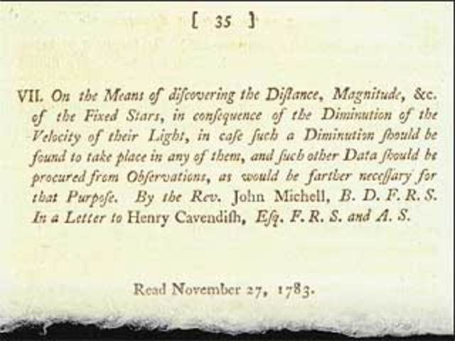 History of Blackholes timeline | Timetoast timelines