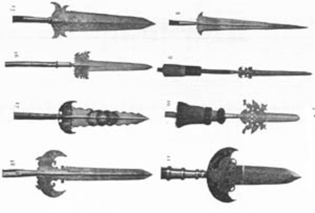 Pole-arm Timeline (not all pole-arms) | Timetoast timelines