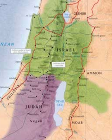 Historia Israel (Antiguo Testamento) timeline | Timetoast timelines