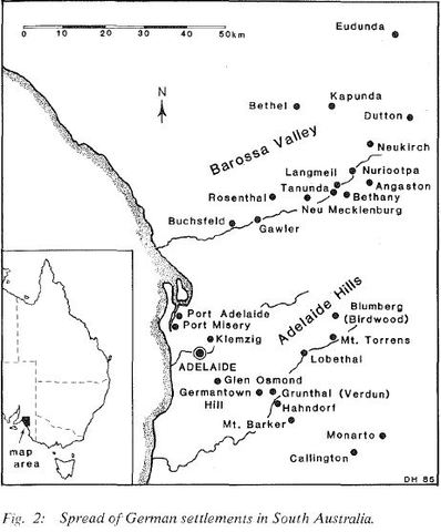 Map Of German Settlement