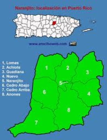 Historia y Geografia de Puerto Rico/Naranjito timeline | Timetoast ...