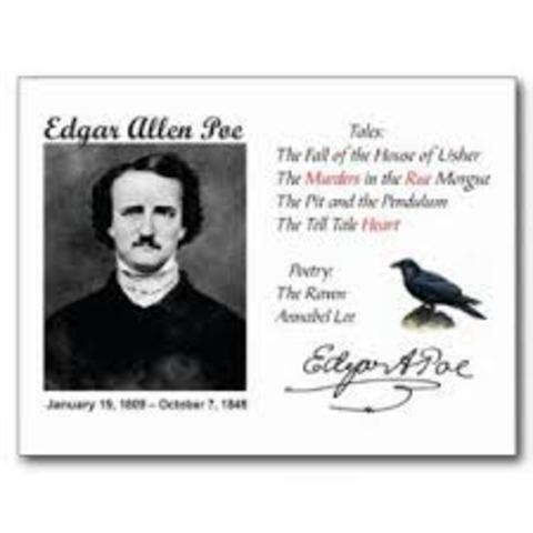 edgar allen poe timeline | Timetoast timelines