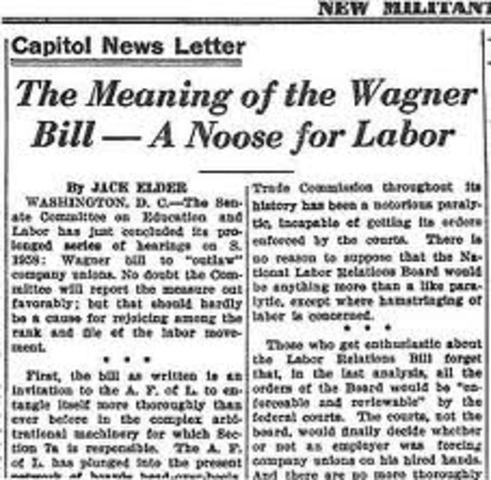 Labor Movement timeline | Timetoast timelines