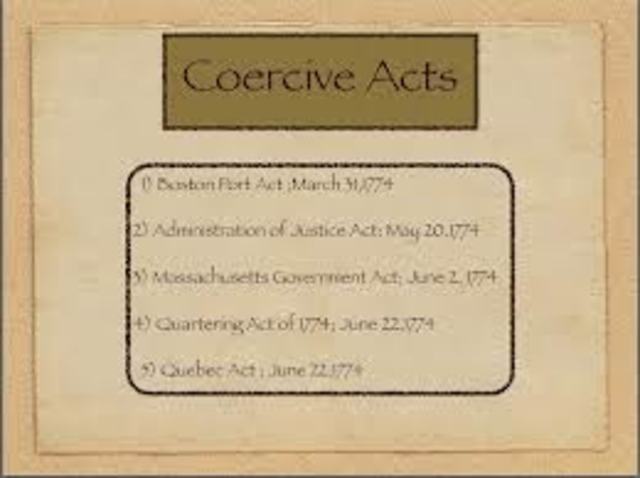 The Acts of Parliament- Per. 5 timeline | Timetoast timelines