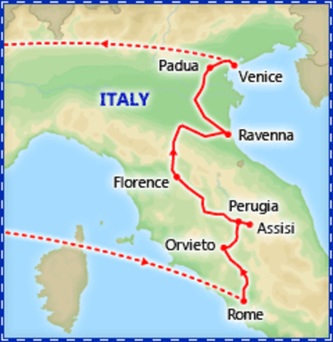 Papal States Map
