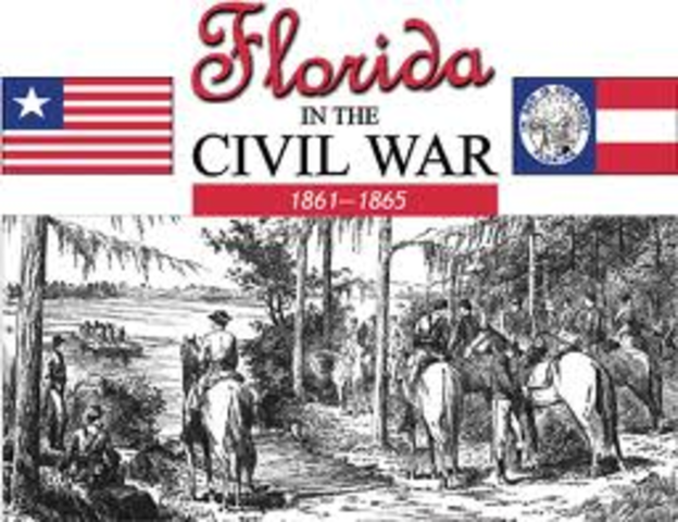 Florida's Involvement in the Civil War timeline | Timetoast timelines