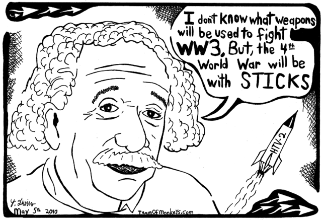 Political Cartoons and Quotes of Albert Einstein (Years Only) timeline ...