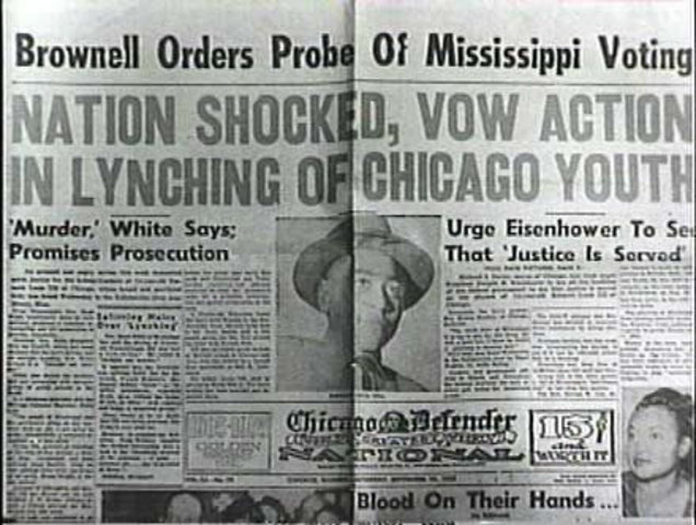 Emmett Till Murder and Trial timeline | Timetoast timelines
