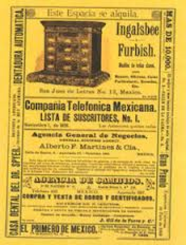 HISTORIA TELMEX timeline | Timetoast timelines