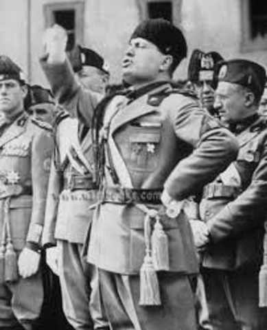 important events of Mussolini timeline | Timetoast timelines