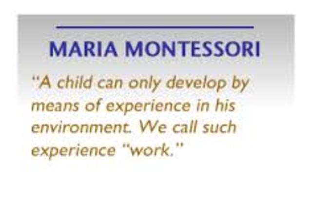 The Life of Maria Montessori timeline | Timetoast timelines