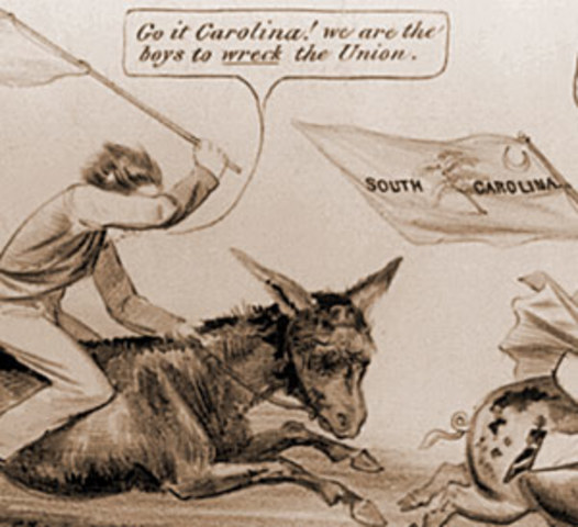 conflicts leading up to the civil war timeline | Timetoast timelines