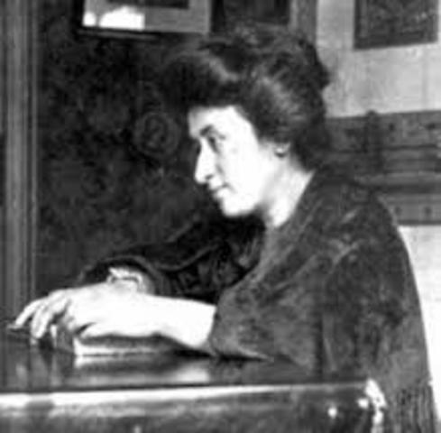 The life of Rosa Luxemburg timeline | Timetoast timelines