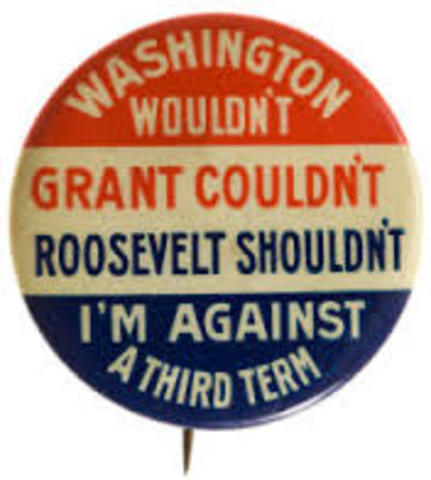 22nd Amendment timeline | Timetoast timelines